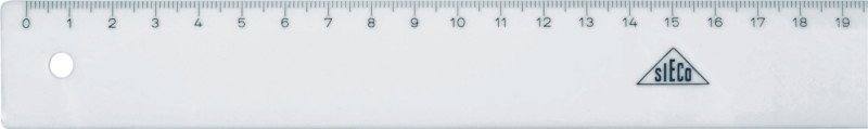 Sieco Massstab 20cm mit Tuschekannte - vom Fachhändler