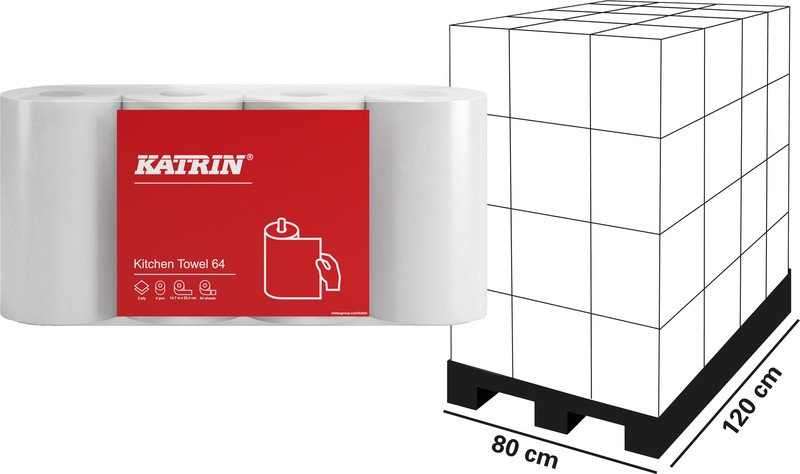 KATRIN® Papiers ménage Kitchen 64 palette