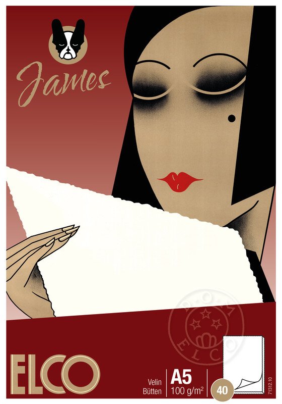 Elco Schreibblock James Velin A5 - zu Toppreisen